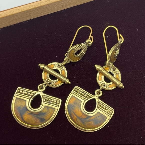 Edgar Berebi | Jewelry | Vintage Edgar Berebi Enamel Egyptian Earrings ...